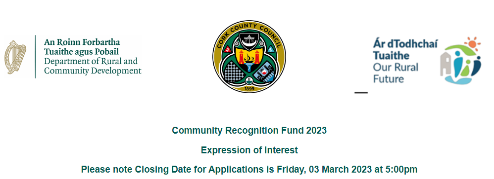 Community Recognition Fund 2023 - Cork County PPN Community Recognition Fund 2023 - Cork County PPN