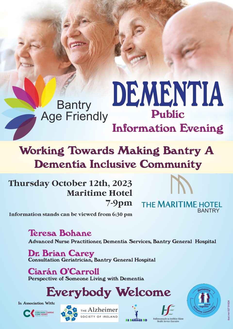 Dementia Inclusive Bantry Information evening - Thursday 12th October ...